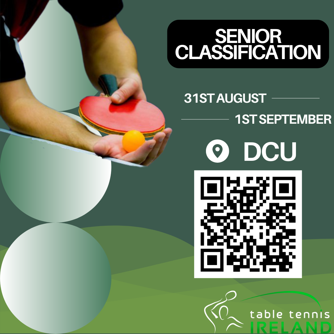 Senior Classifications Program – Table Tennis Ireland