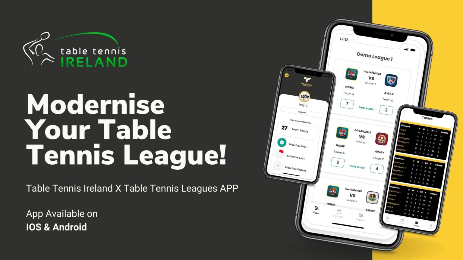 Table Tennis Ireland Partners with Table Tennis Leagues App – Table ...