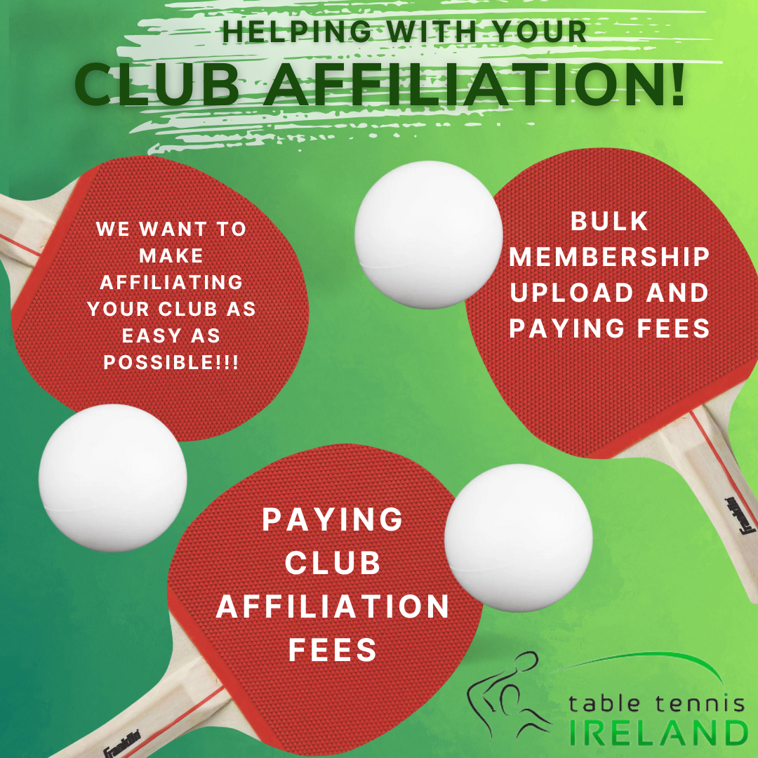 Simplify Your Club Affiliation Process – Table Tennis Ireland